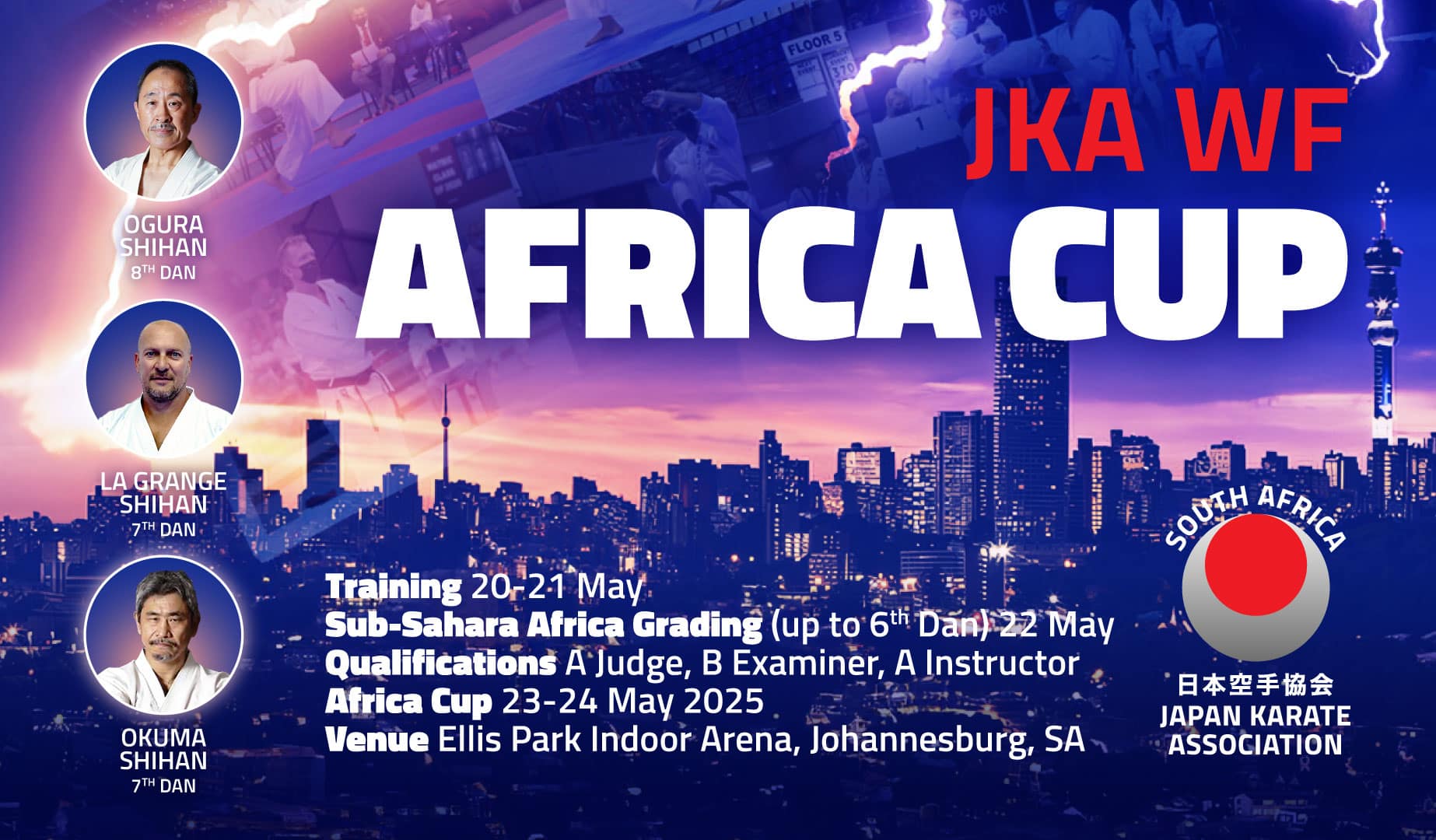 Africa Cup 2025 – International Registration – SA JKA Karate Events